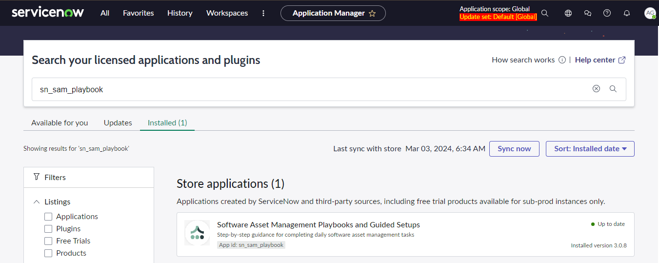 Solved: software asset management plugin, but workspace di... - ServiceNow Community